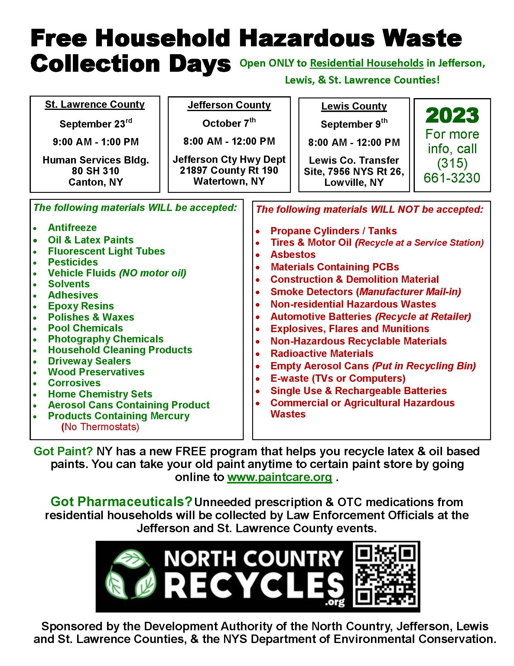 North Country Recycles - North Country Recycles hosts multiple ...